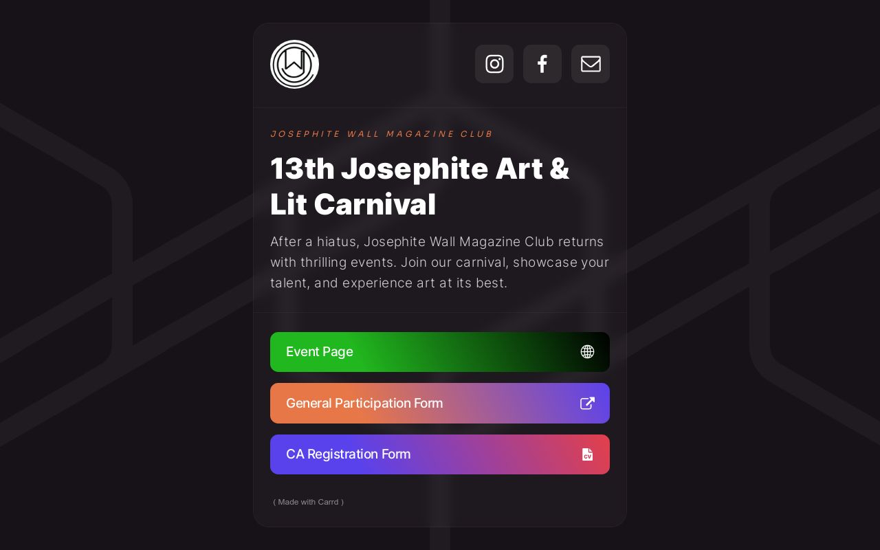 Josephite Art & Lit Carnival